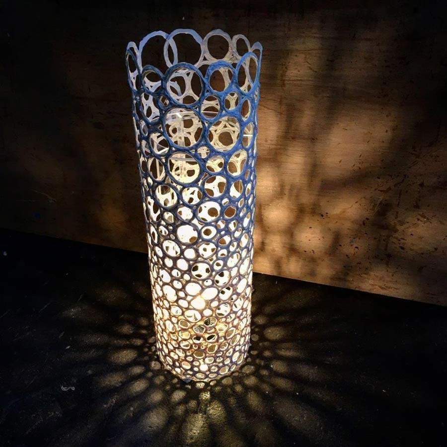 Japanese Paper (Washi) Art Lamp - Japanese Artisan Products